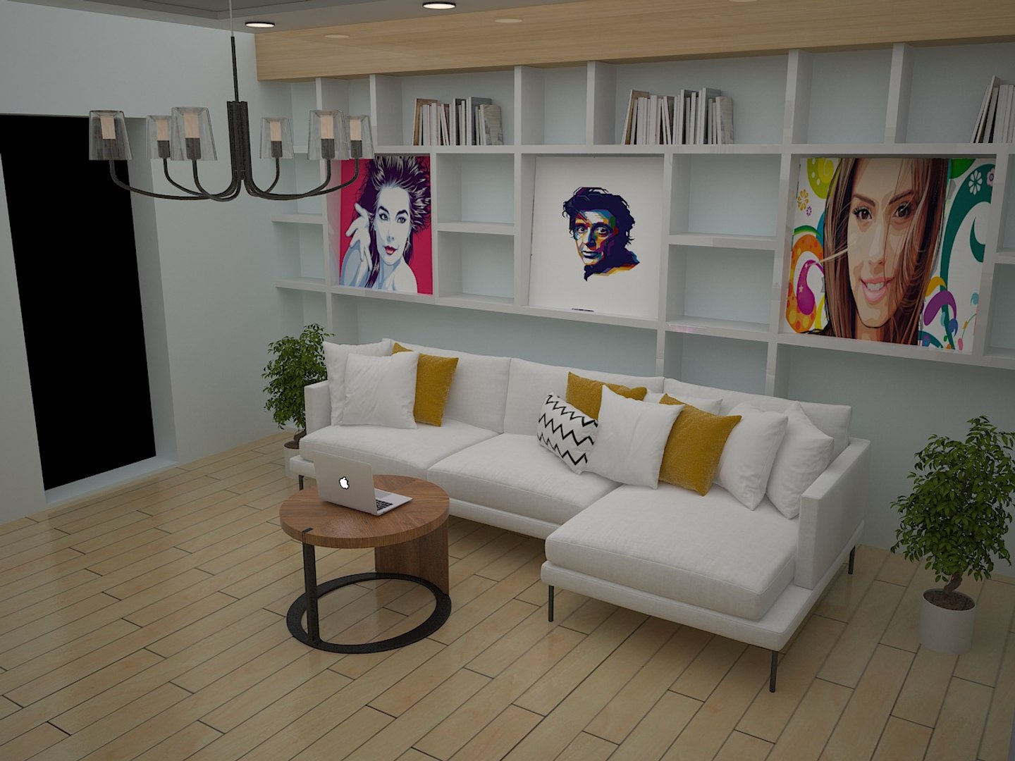 3D interior style hi-tech model - TurboSquid 1151630