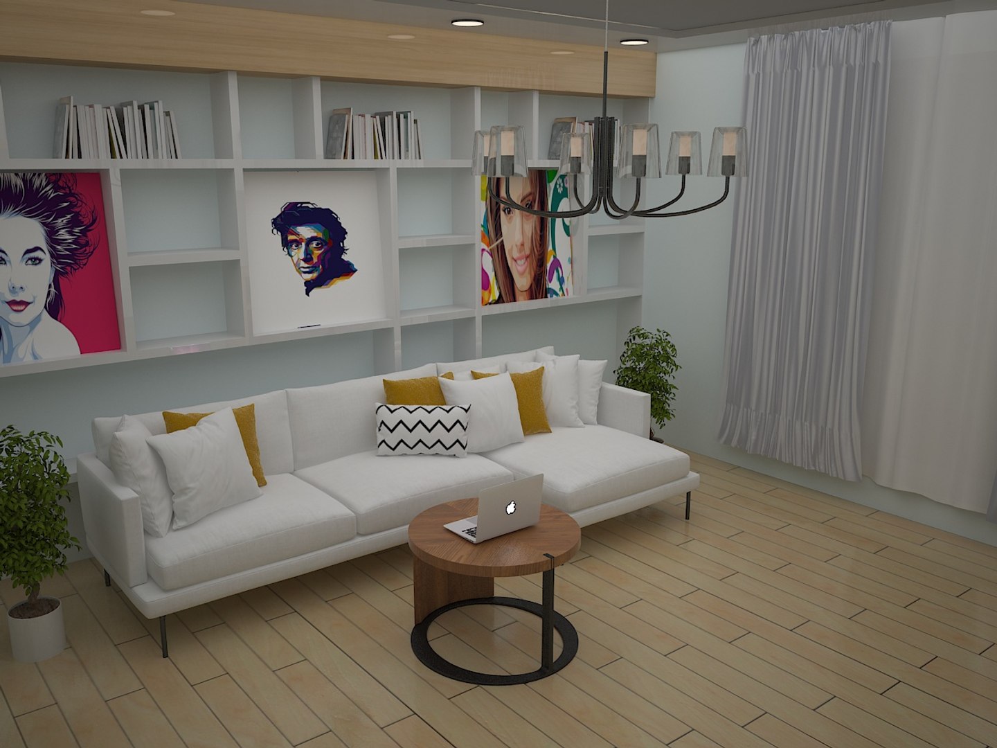 3D interior style hi-tech model - TurboSquid 1151630