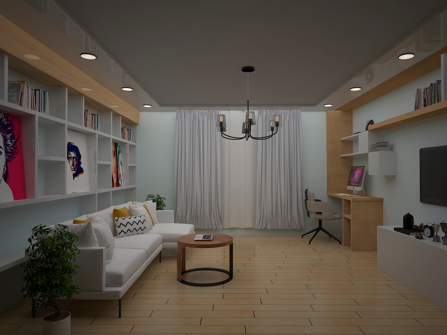 3D interior style hi-tech model - TurboSquid 1151630