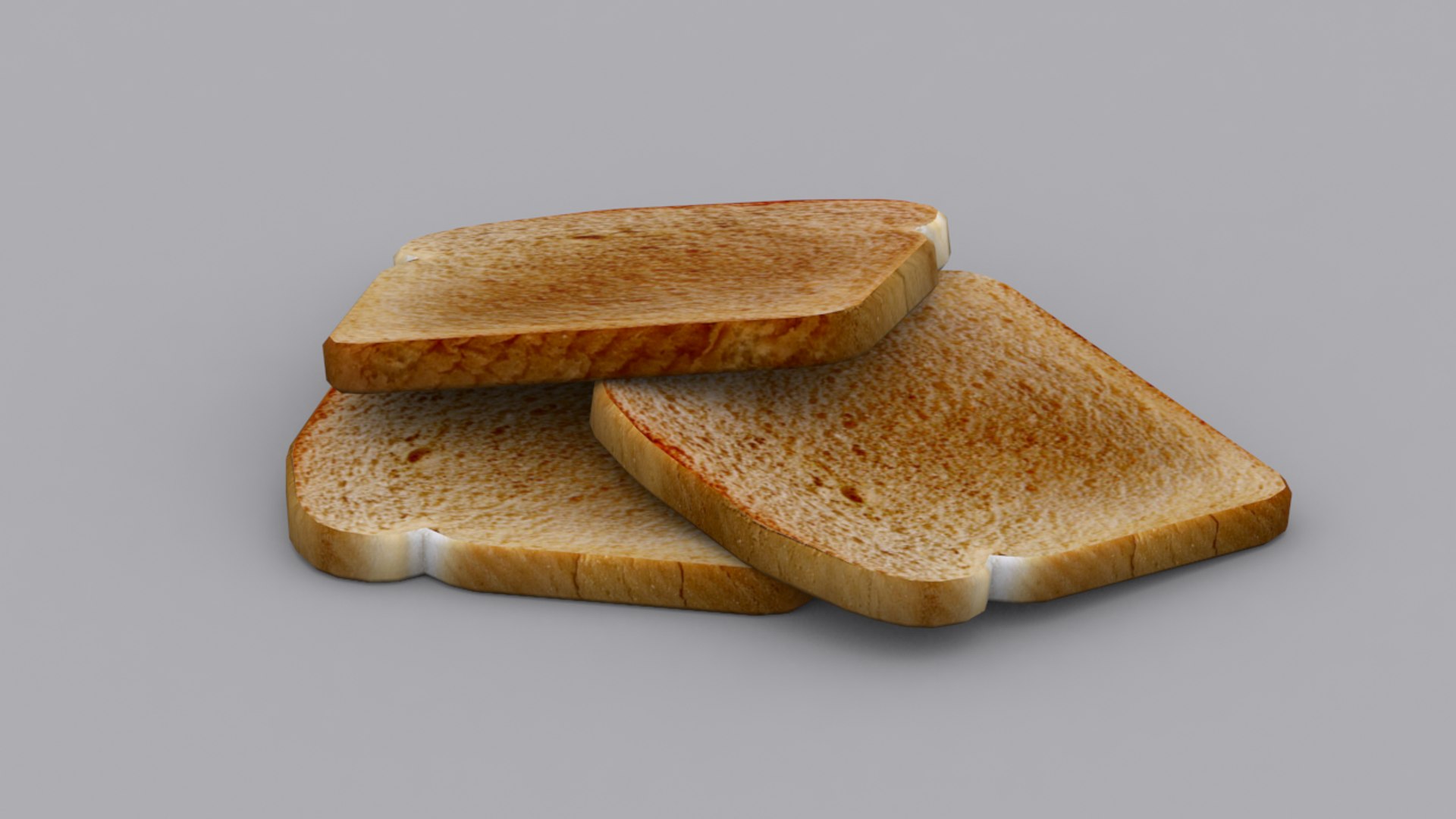 Bread Slice 3d Model