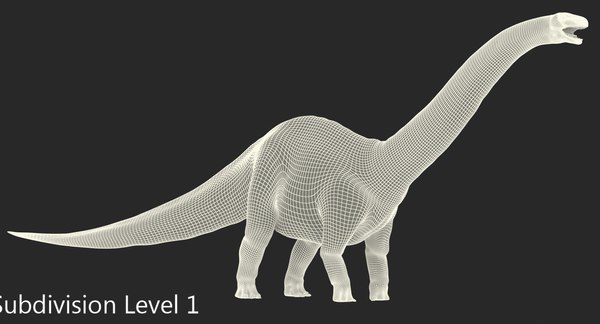 3d apatosaurus dinosaur model