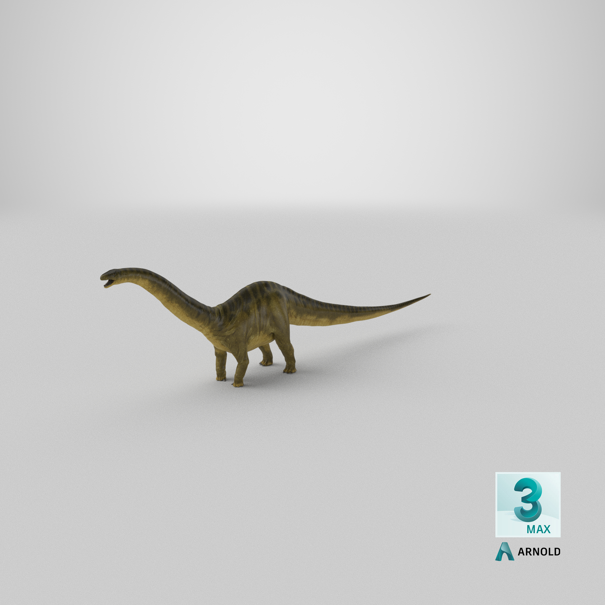 3d apatosaurus dinosaur model