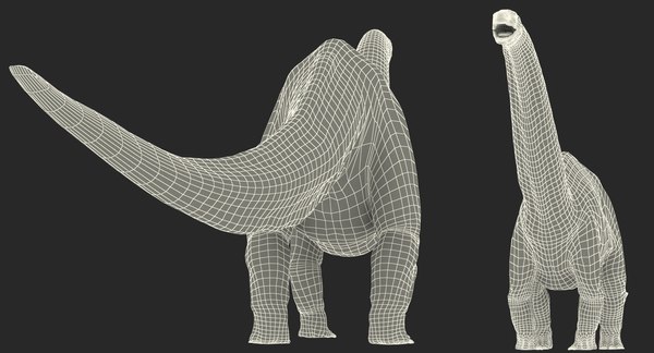 3d apatosaurus dinosaur model