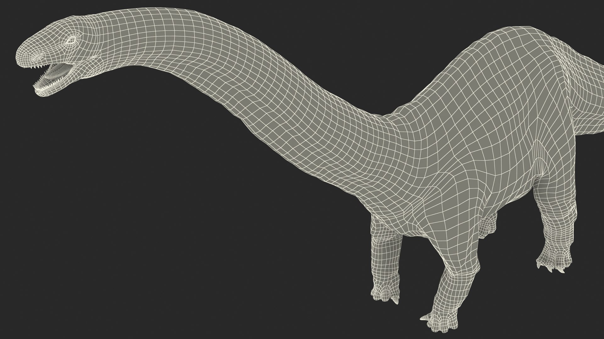 3d apatosaurus dinosaur model