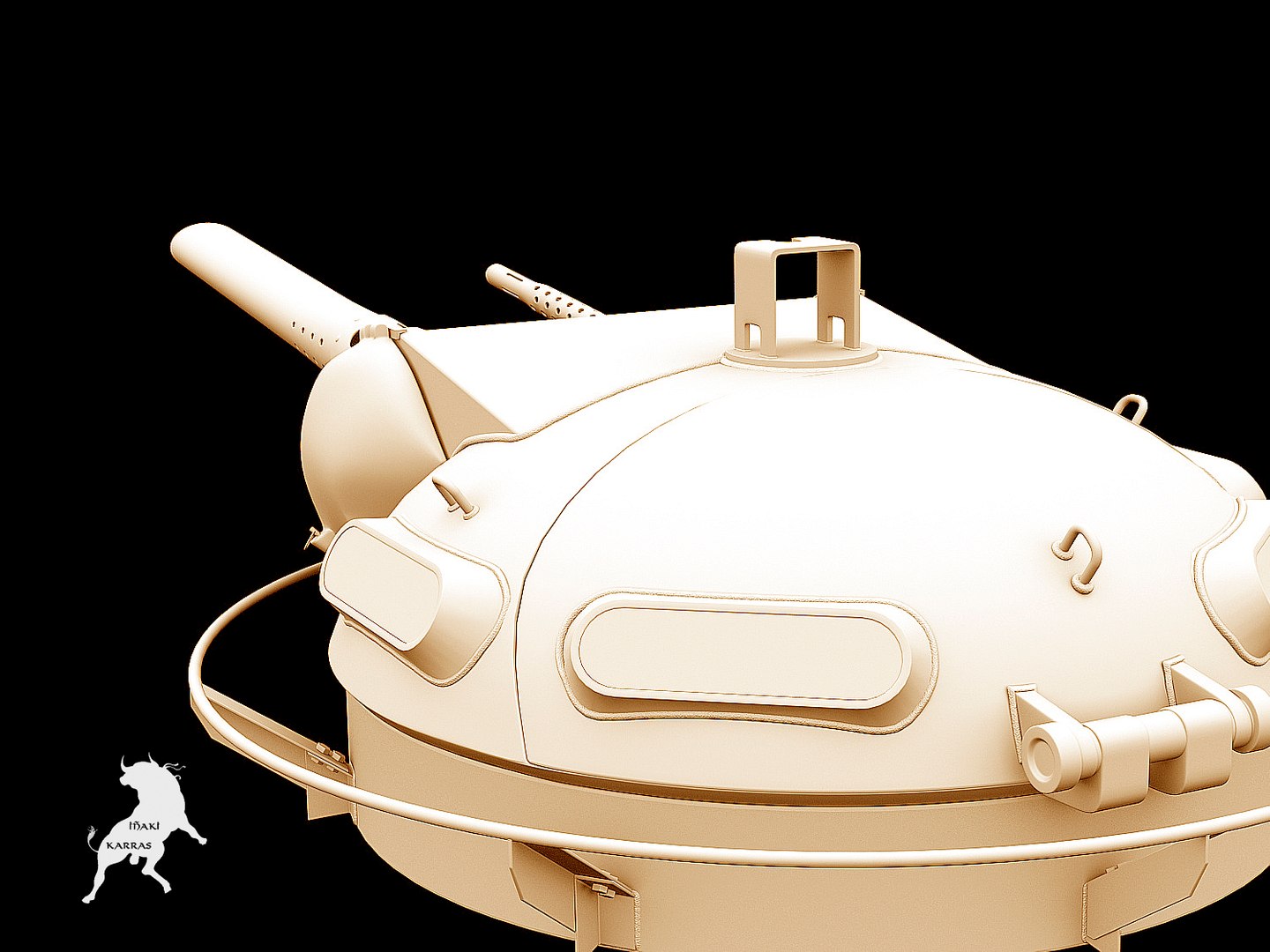 3d Model Flamethrower Turret Zippo