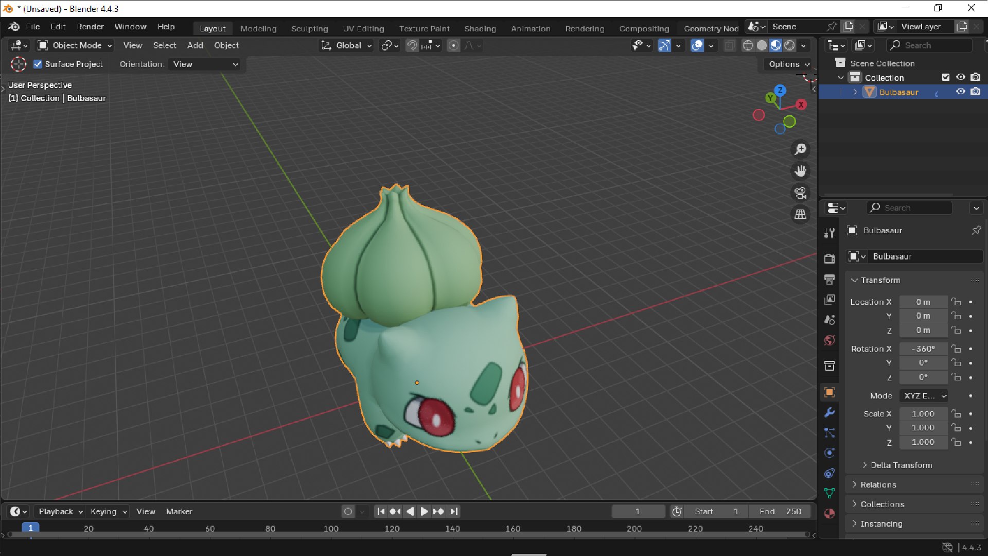 3D Bulbasaur Model - TurboSquid 2418178