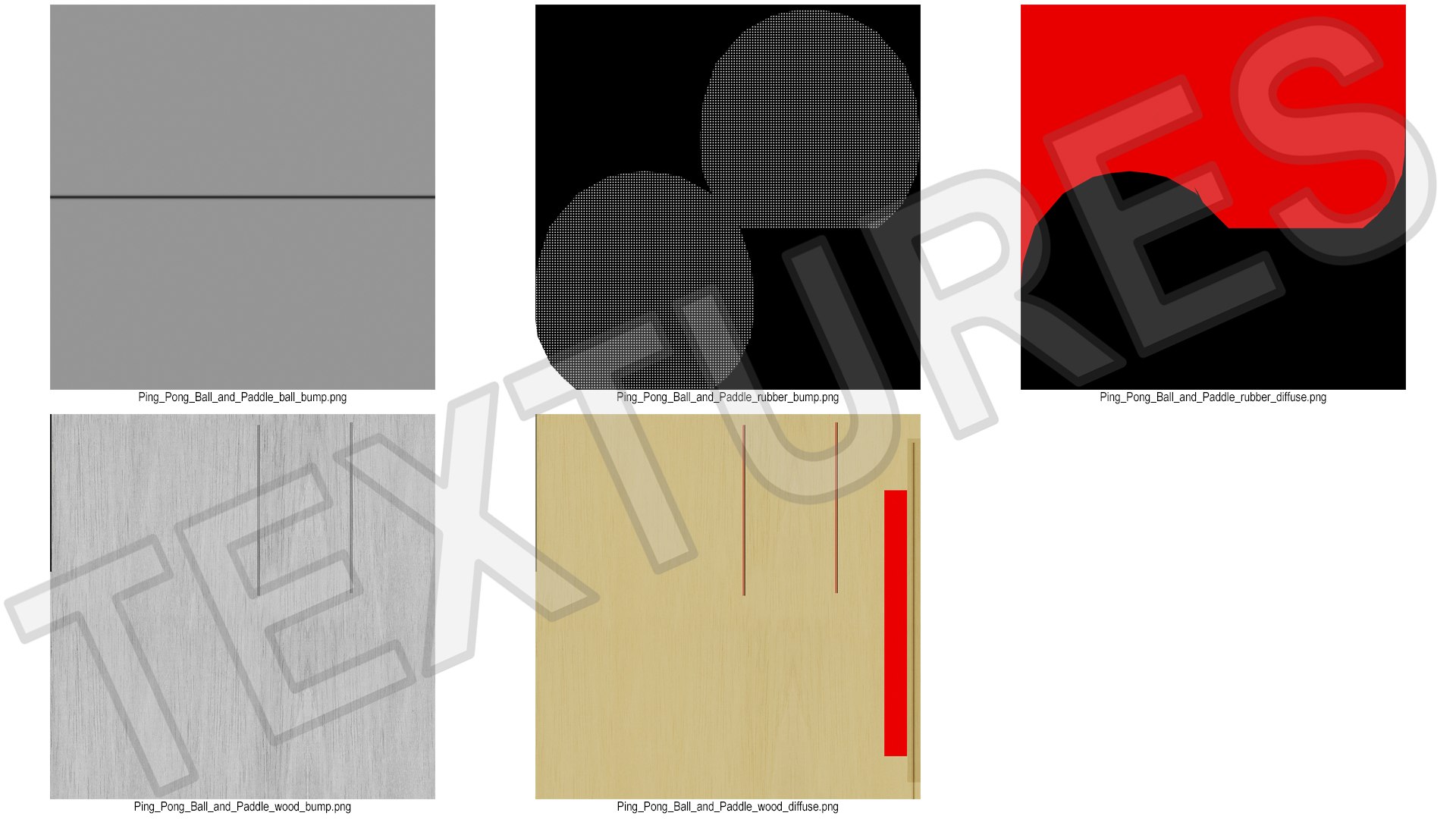 3D Ping Pong Paddle And Ball - TurboSquid 2148541