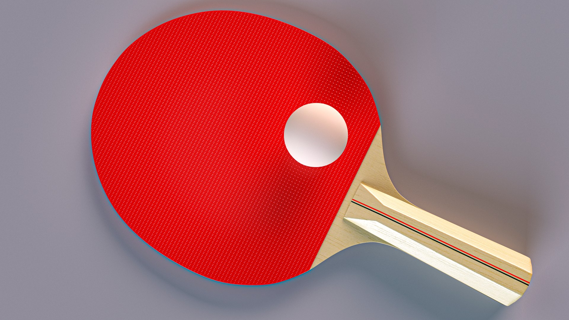 3D Ping Pong Paddle And Ball - TurboSquid 2148541