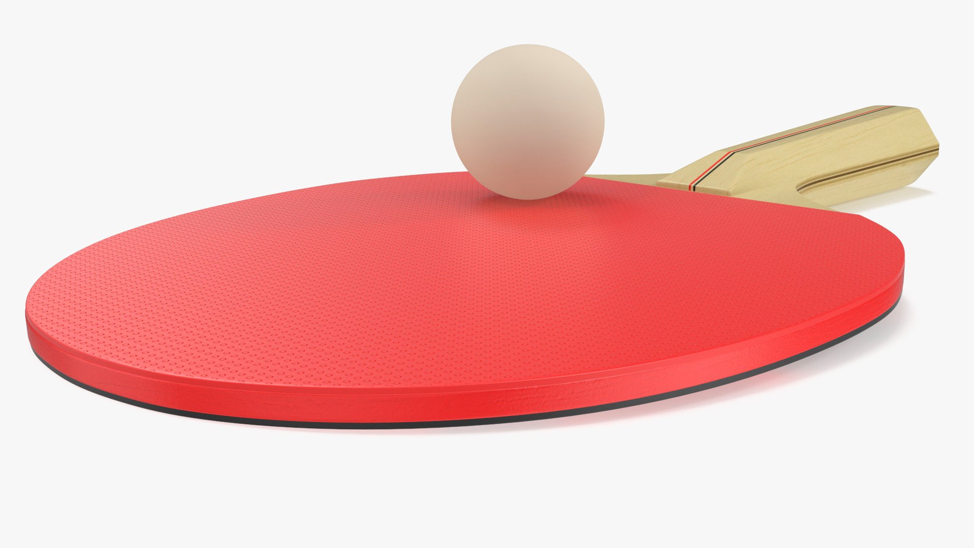 3D Ping Pong Paddle And Ball - TurboSquid 2148541