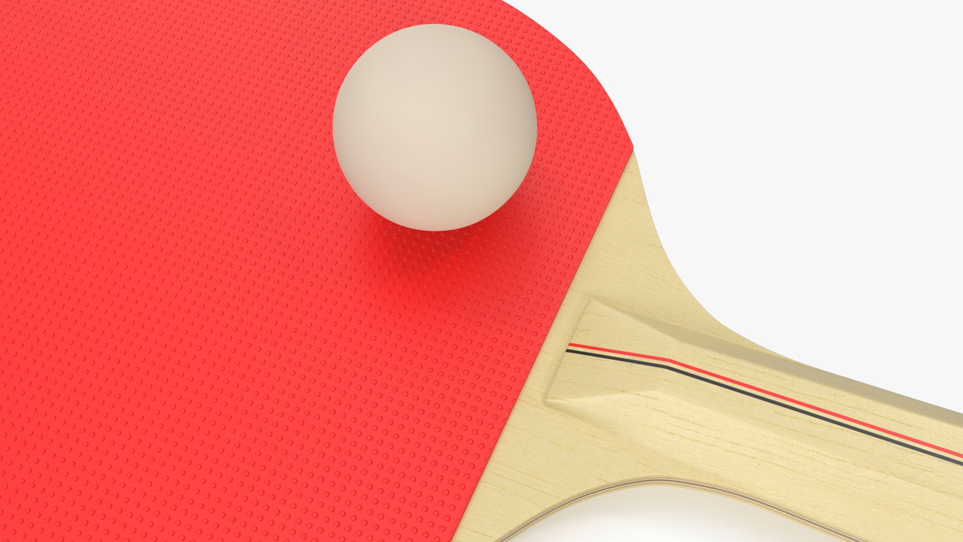 3D Ping Pong Paddle And Ball - TurboSquid 2148541