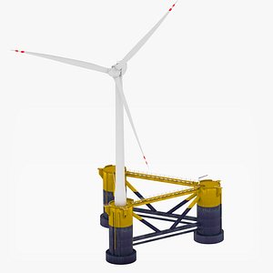 3D offshore wind turbine model - TurboSquid 1614395