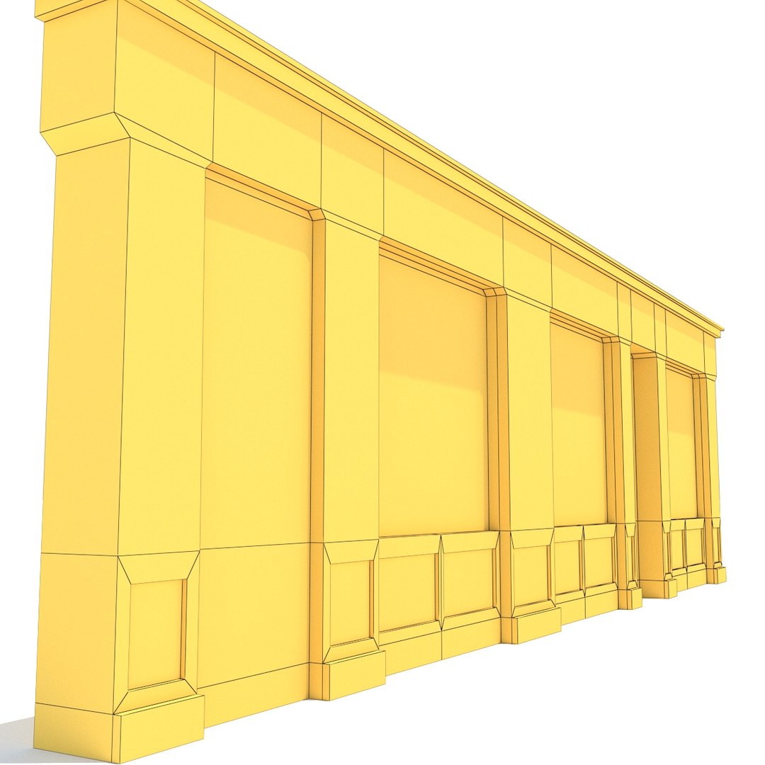 3D Model Old Store Facade - TurboSquid 1711757
