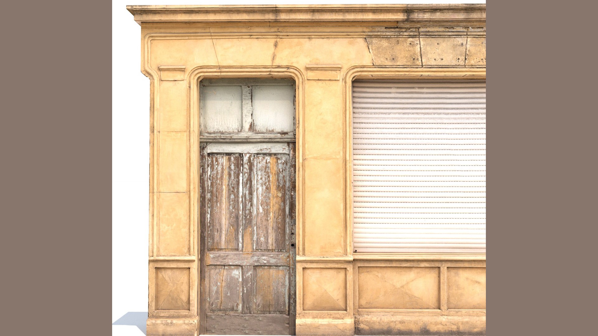 3D Model Old Store Facade - TurboSquid 1711757