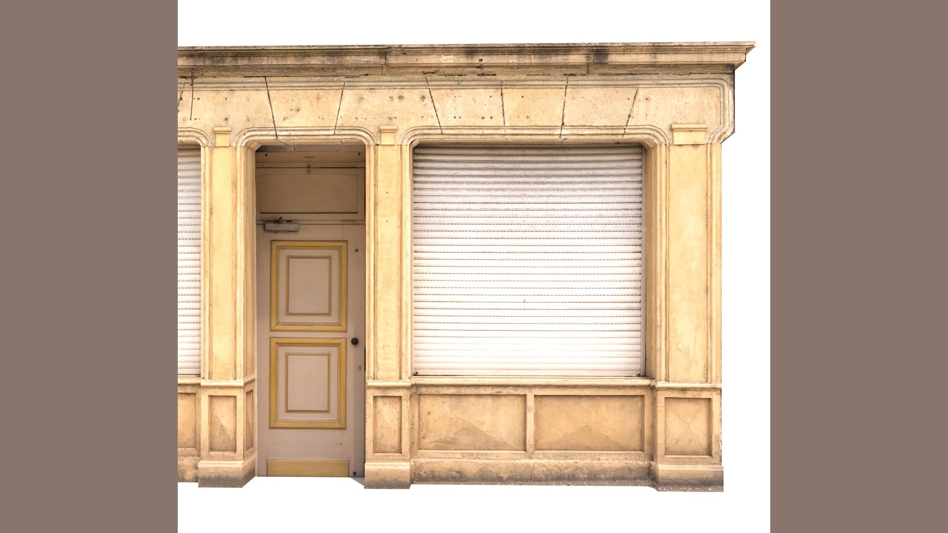 3D Model Old Store Facade - TurboSquid 1711757