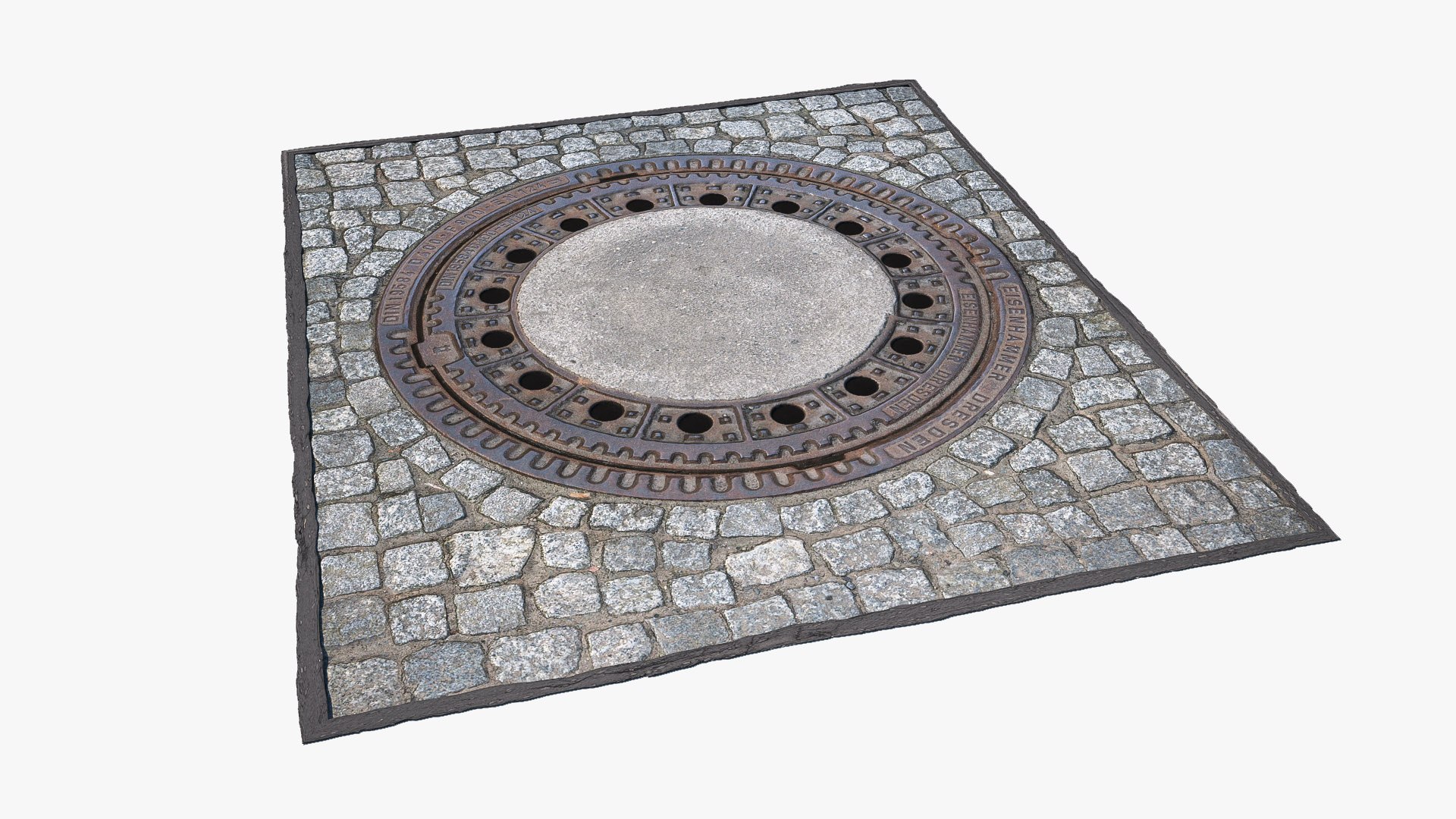 3D Model Manhole Cover - TurboSquid 1211659