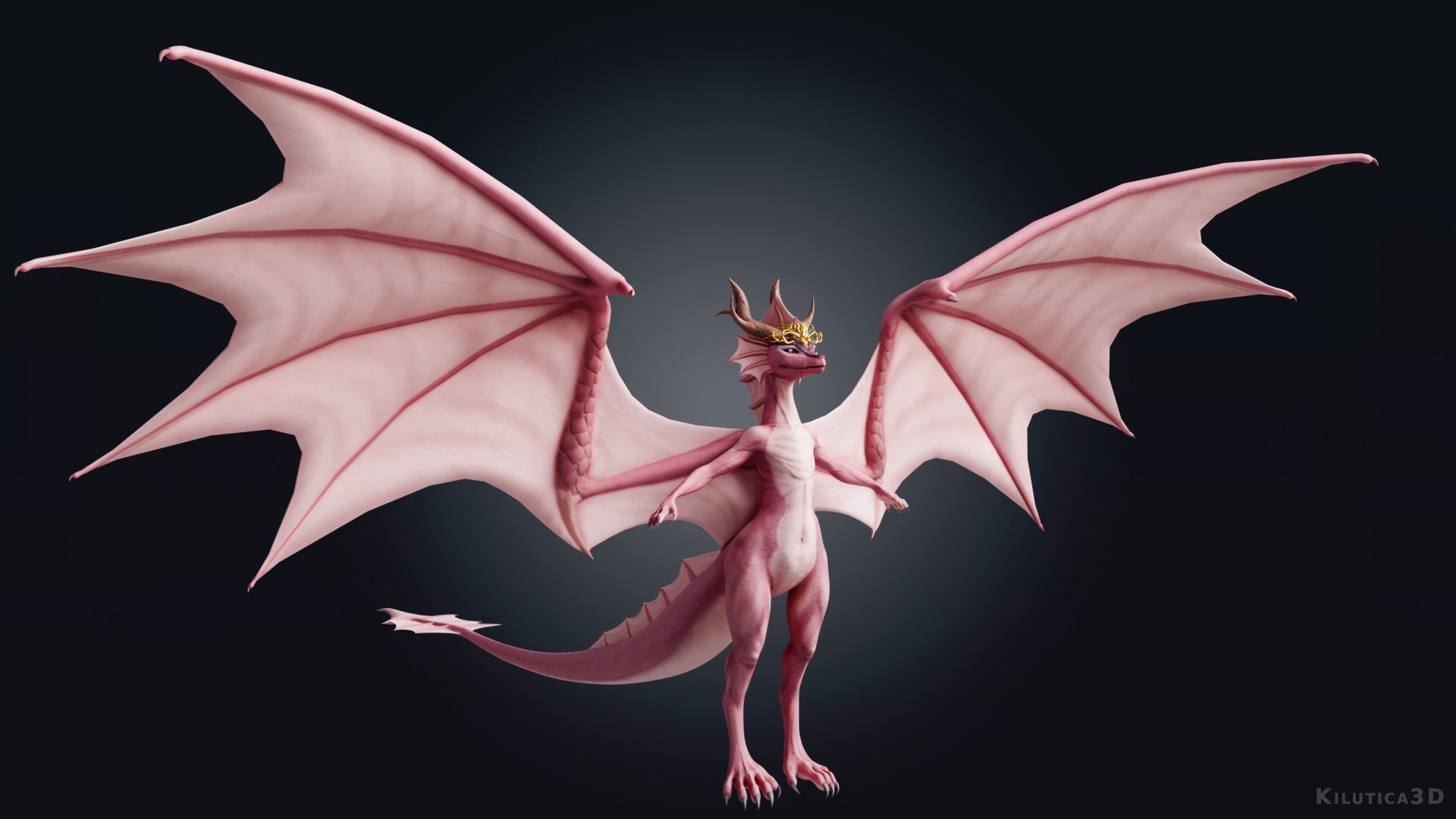 Dragoness - Rigged Female Dragon Character Model 3D - TurboSquid 2337926