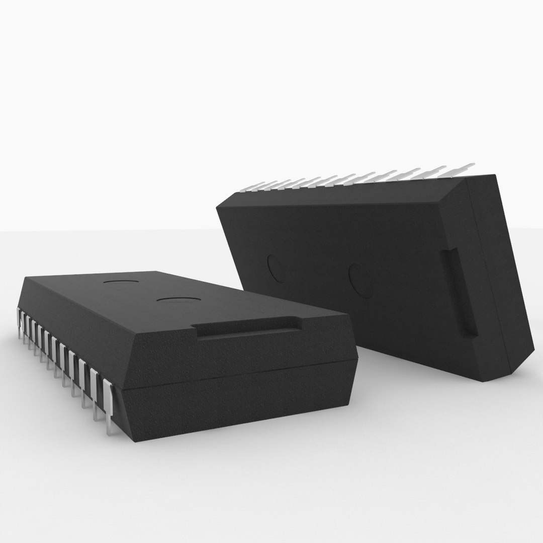 3d Model Chip Computer