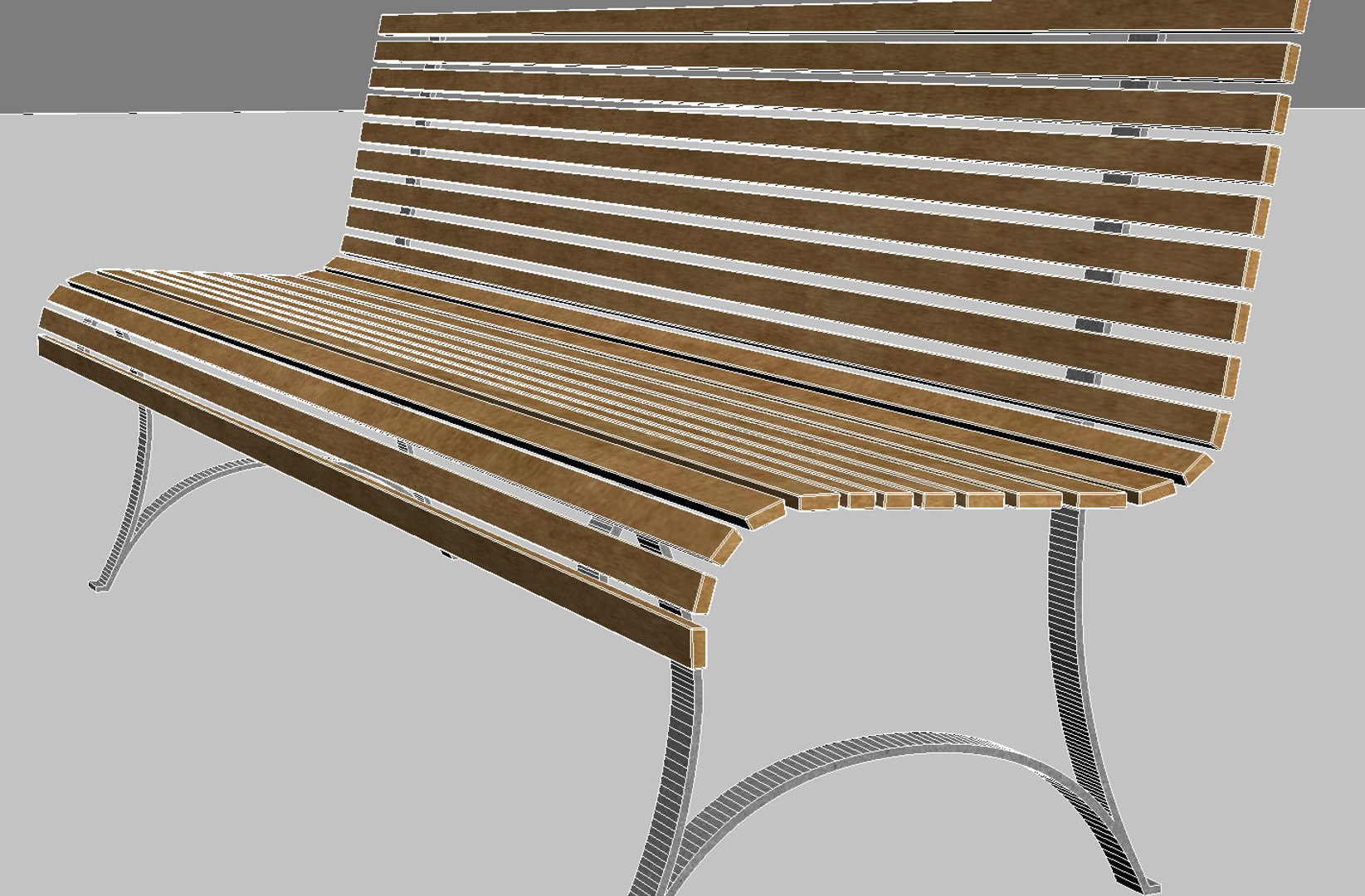 3d model bench