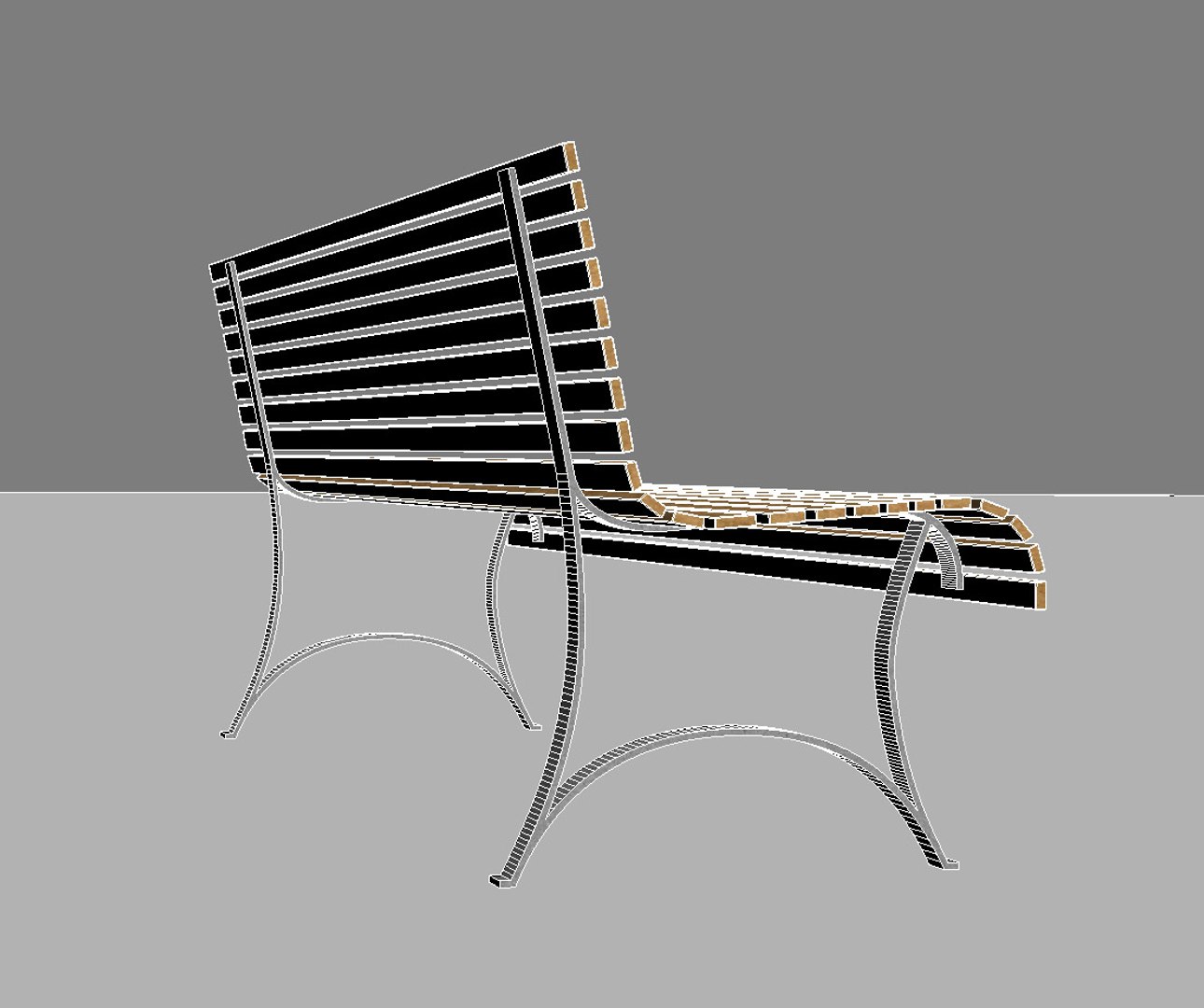 3d model bench