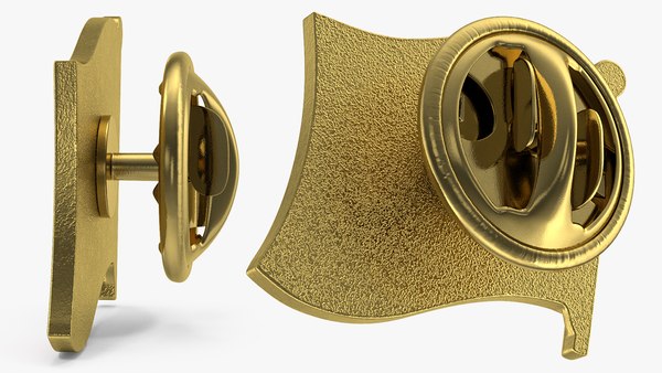 3D mexican flag lapel pin - TurboSquid 1645397