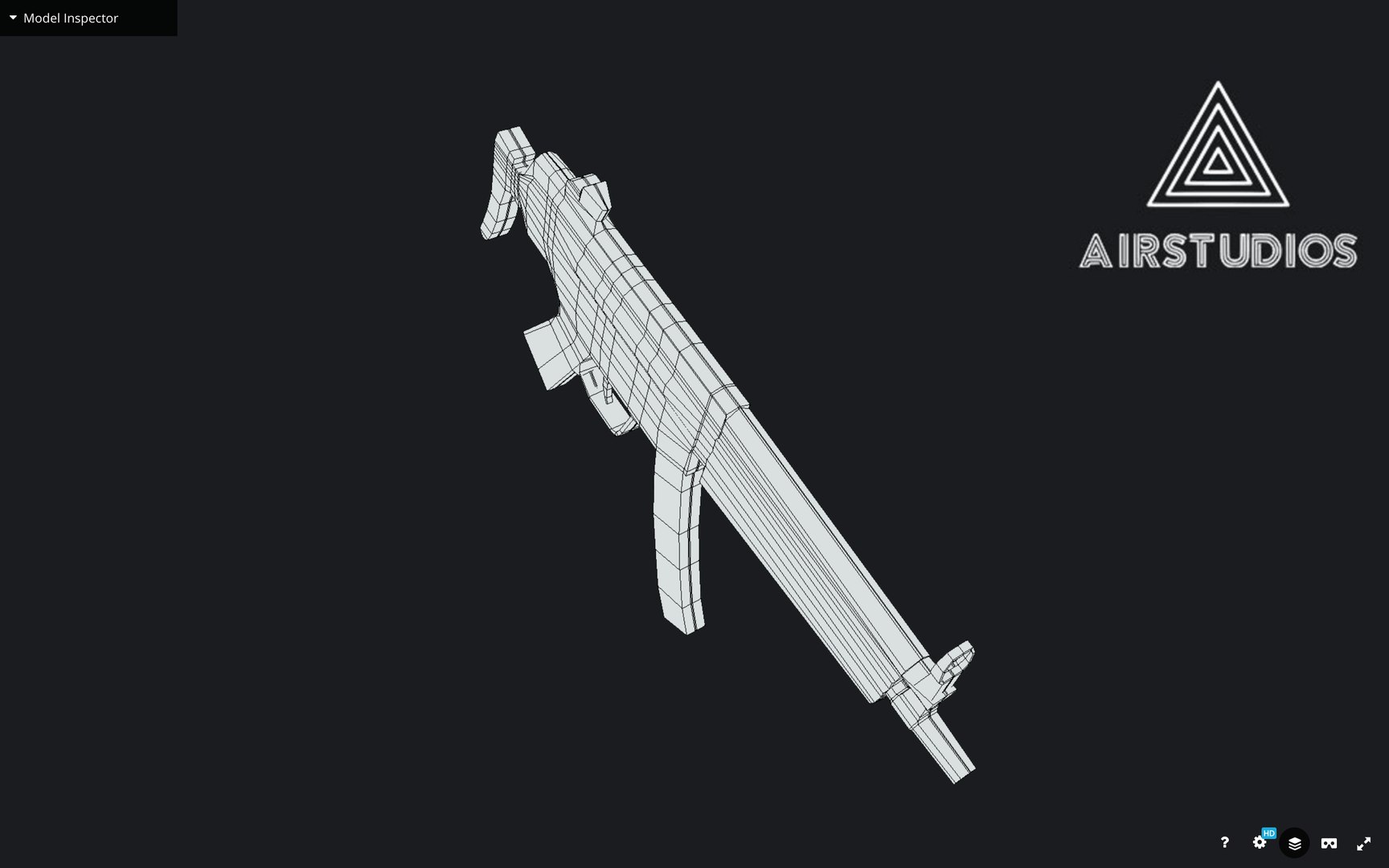 3D Low Poly MP5 Gun - TurboSquid 1887340