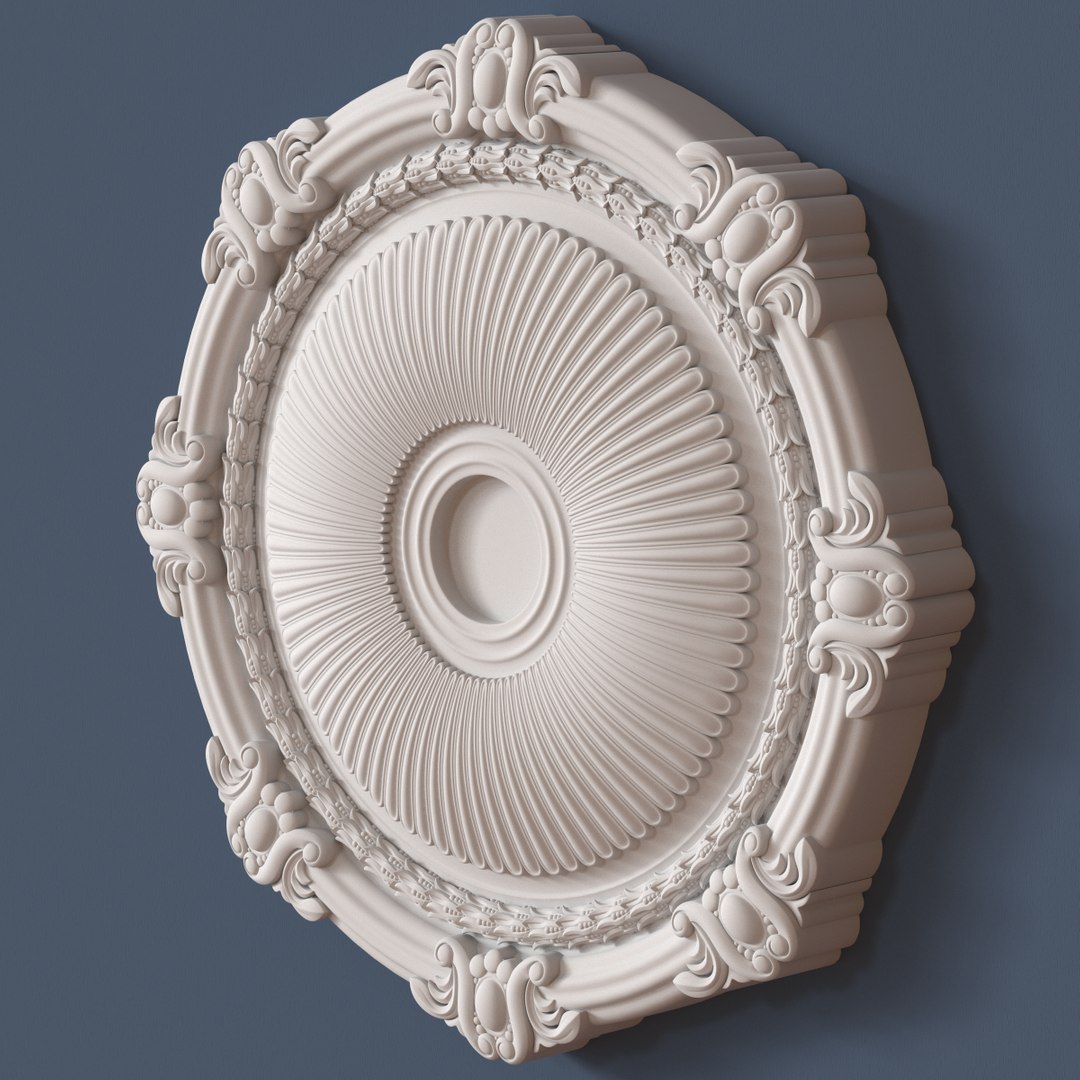 3d Ceiling Medallion Model