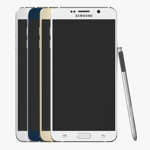 Samsung Galaxy Note 5 All Colors 3D model - TurboSquid 2050112