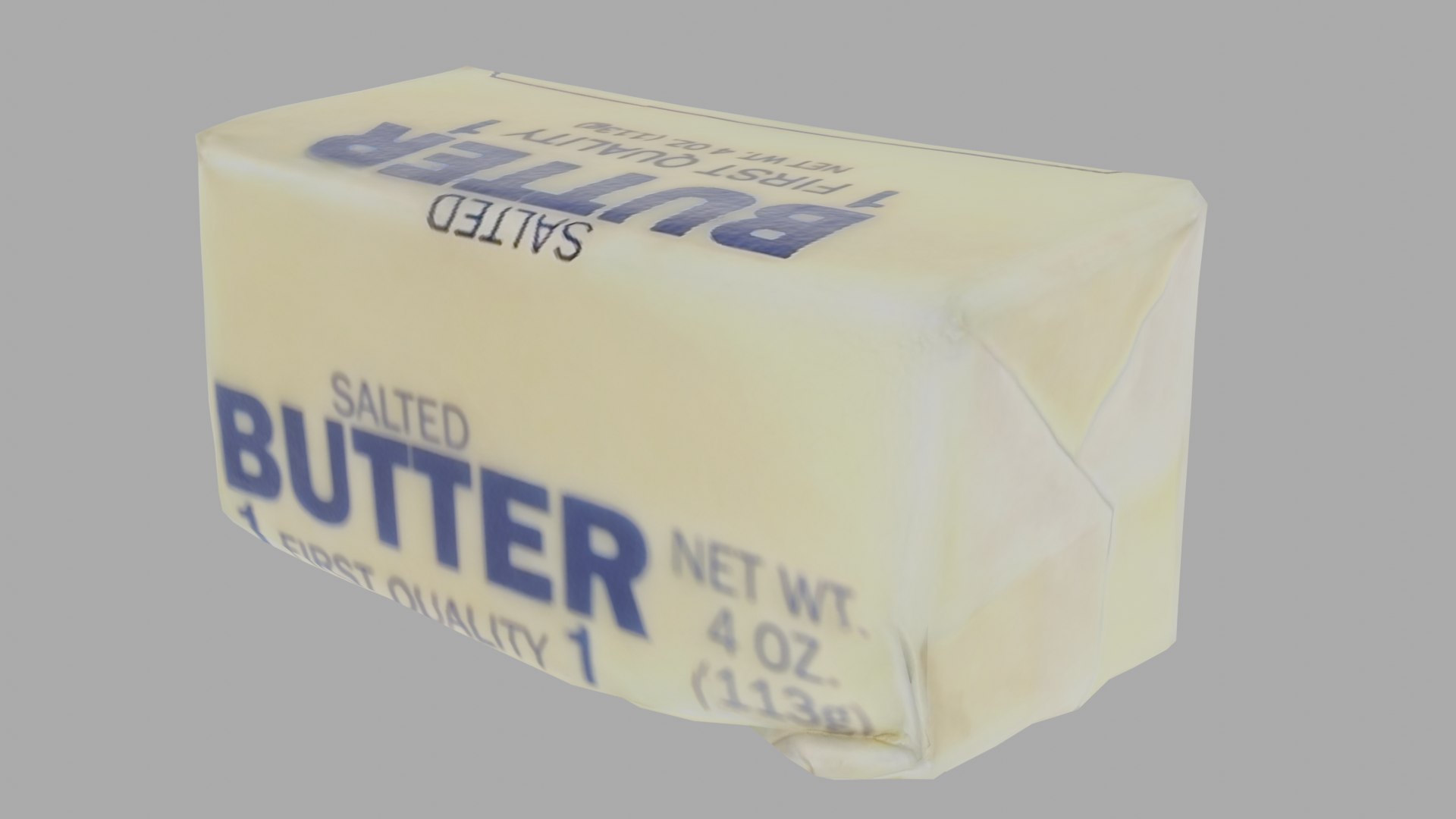3D 3D Scanned Stick Of Butter - TurboSquid 2330605
