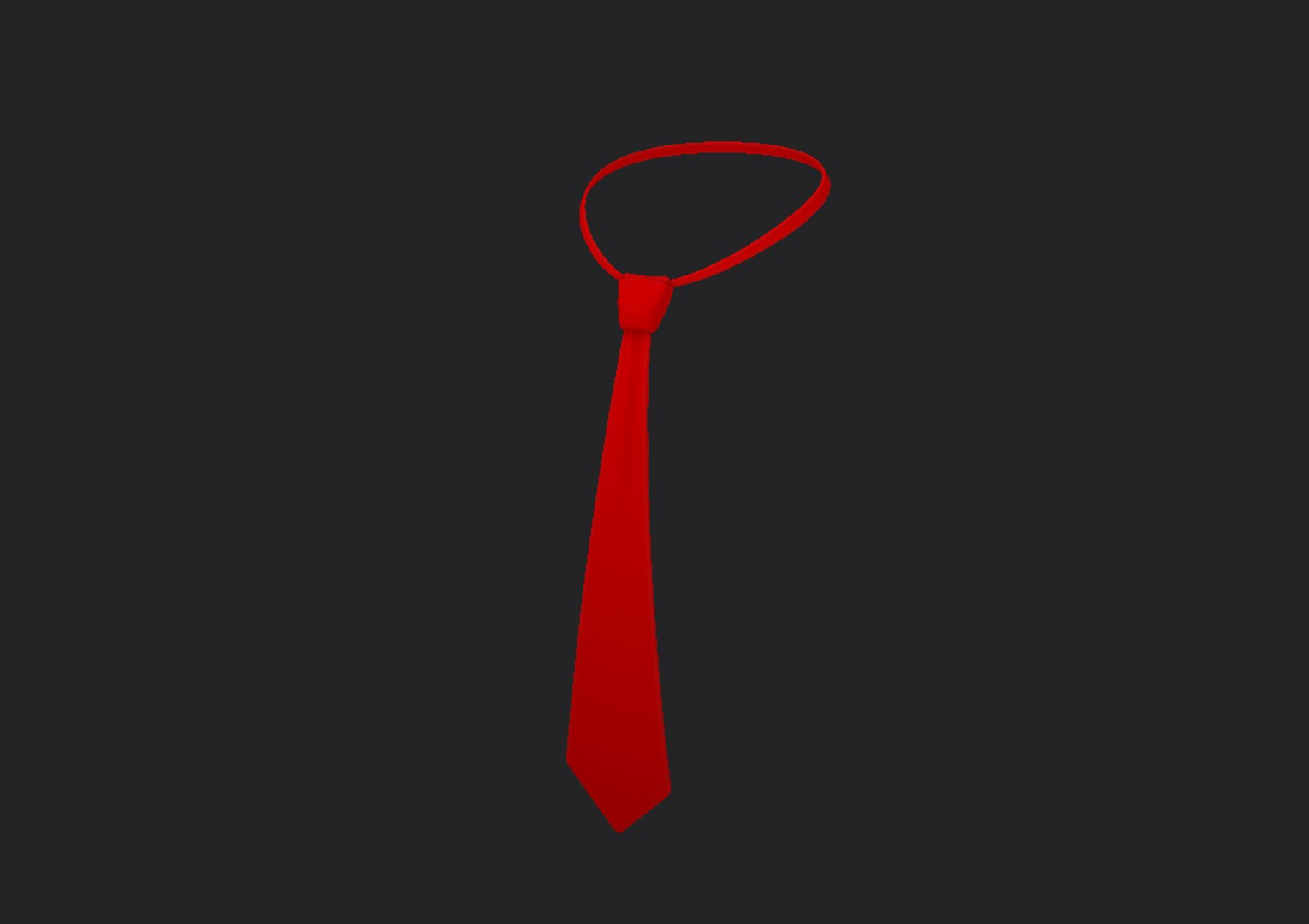 Necktie Tie Neck Model - TurboSquid 1472688