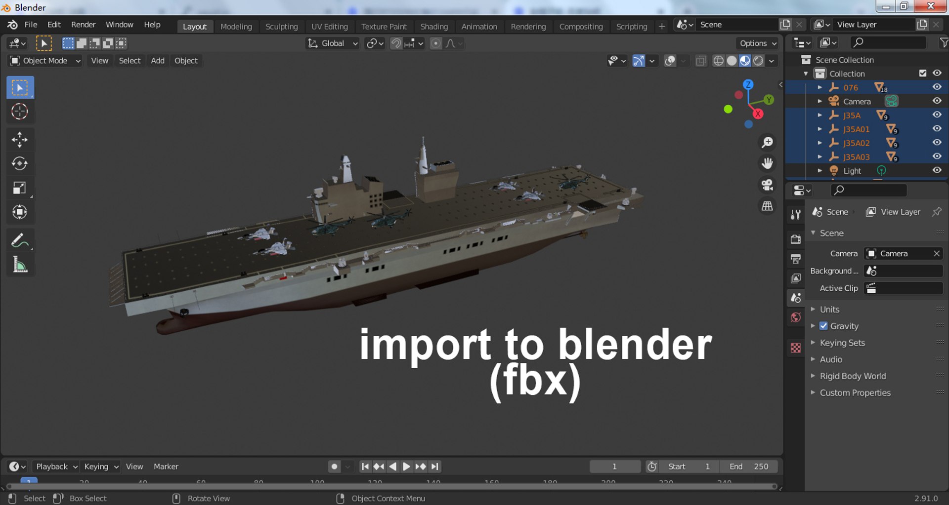 3D Chinese Type 076 Amphibious Assault Ship With Aircraft Model ...
