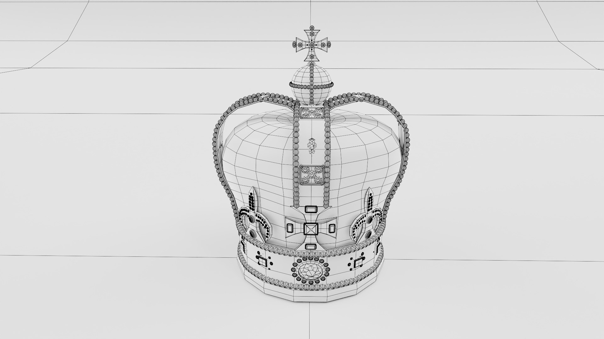 3D Crown King Ornament PBR 3d Model - TurboSquid 1953117