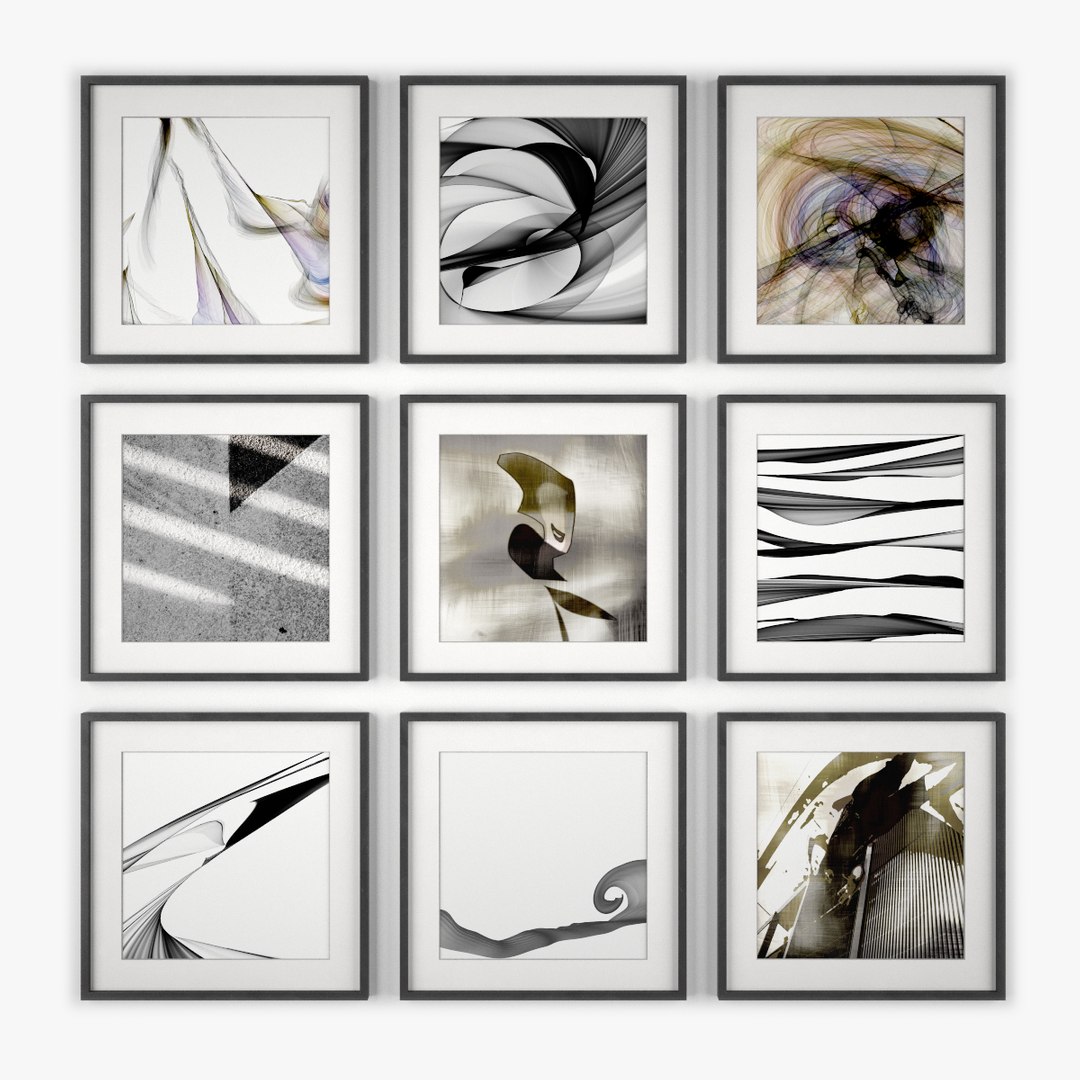 Graphic Design Photo Wall 3d 3ds