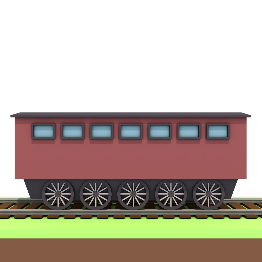 3D Model Simple Train - TurboSquid 1361015