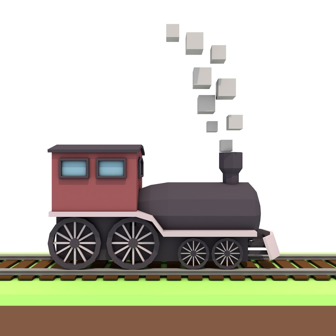 3D Model Simple Train - TurboSquid 1361015