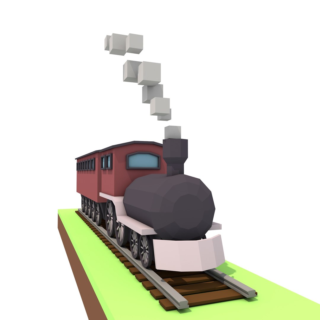 3D Model Simple Train - TurboSquid 1361015