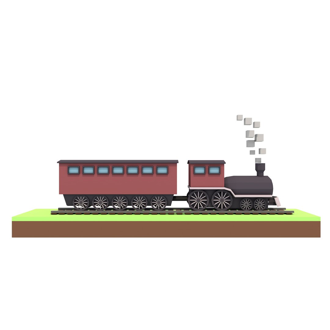 3D Model Simple Train - TurboSquid 1361015