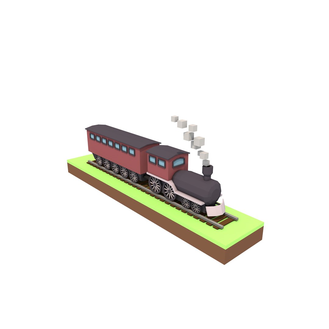 3D Model Simple Train - TurboSquid 1361015