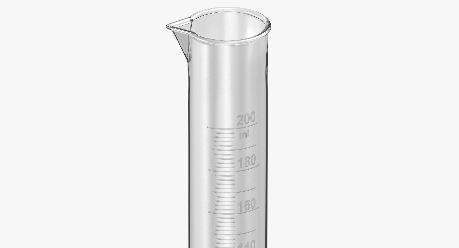 Graduated Cylinder 200ml 3D Model - TurboSquid 1975541