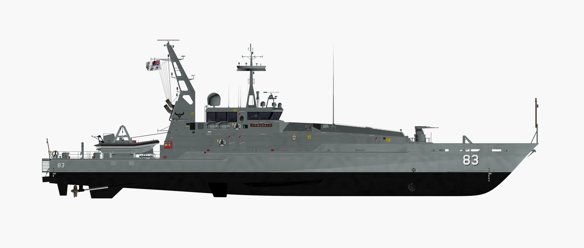 3D Model Armidale Class Patrol Boat - HMAS Armidale - TurboSquid 2038843