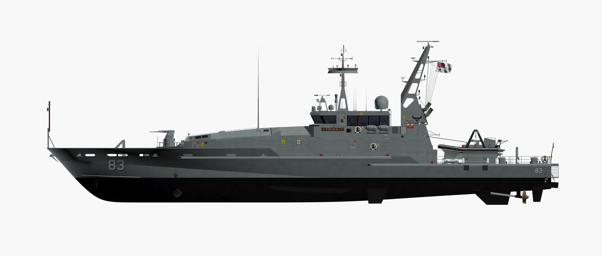 3D Model Armidale Class Patrol Boat - HMAS Armidale - TurboSquid 2038843