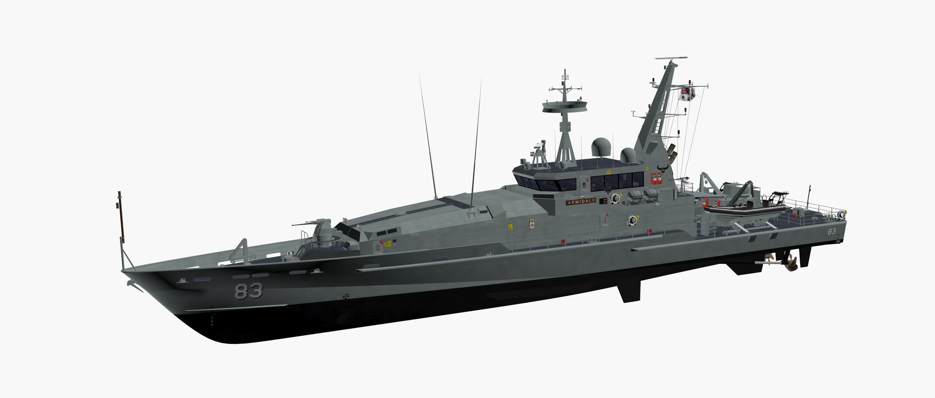 3D Model Armidale Class Patrol Boat - HMAS Armidale - TurboSquid 2038843