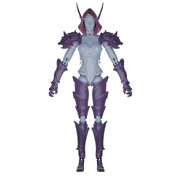 SYLVANAS ACTION FIGURE BJD SYSTEM STL FILE 3D model - TurboSquid 2030939