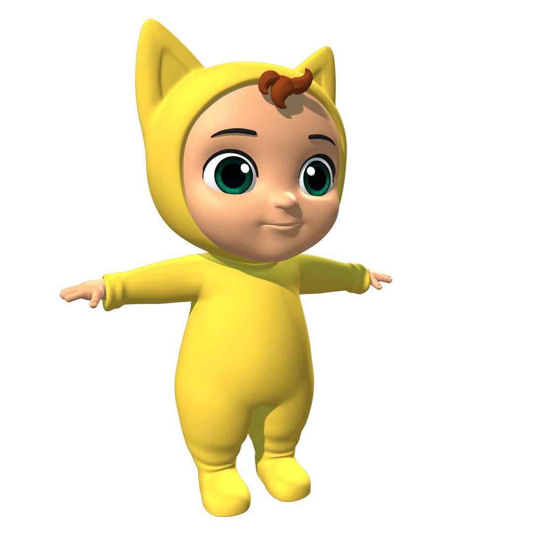 3D Baby Cartoon Toon - TurboSquid 1381311