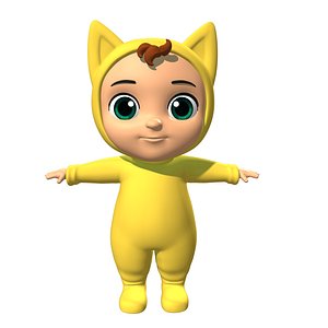 3D model baby cartoon toon - TurboSquid 1474831