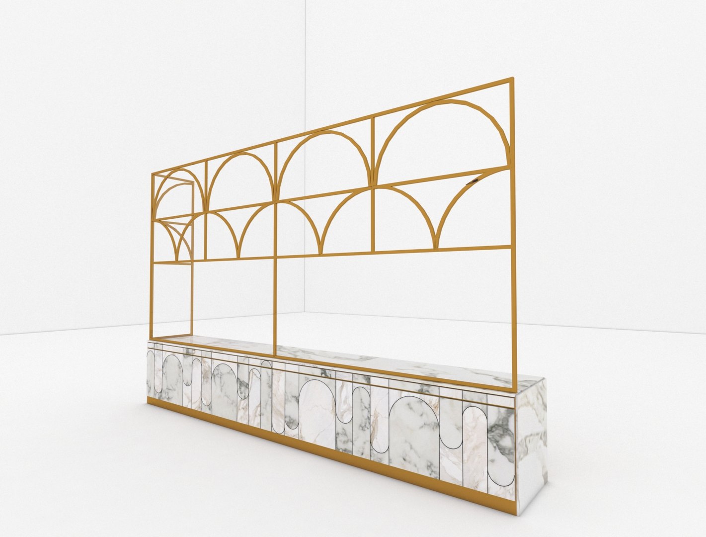 Counter marble 3D - TurboSquid 1408365
