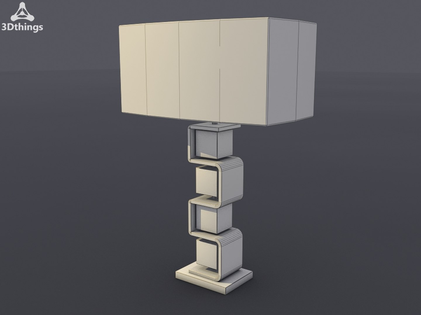 3d model table lamp modern