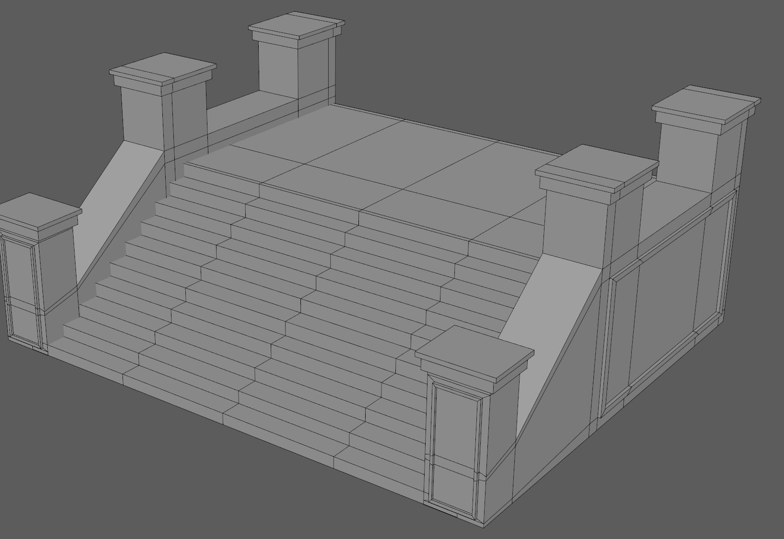 3D Stairs Ancient Model - TurboSquid 1206457