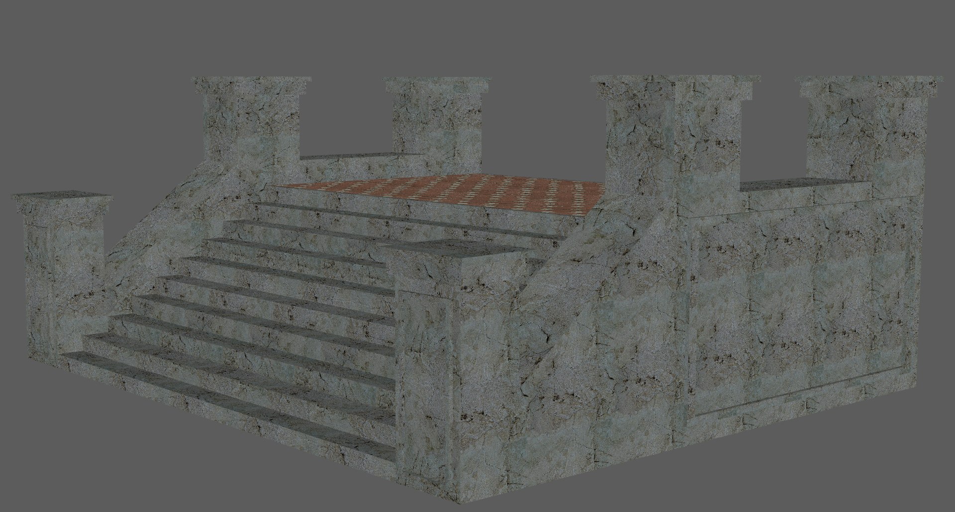 3D Stairs Ancient Model - TurboSquid 1206457