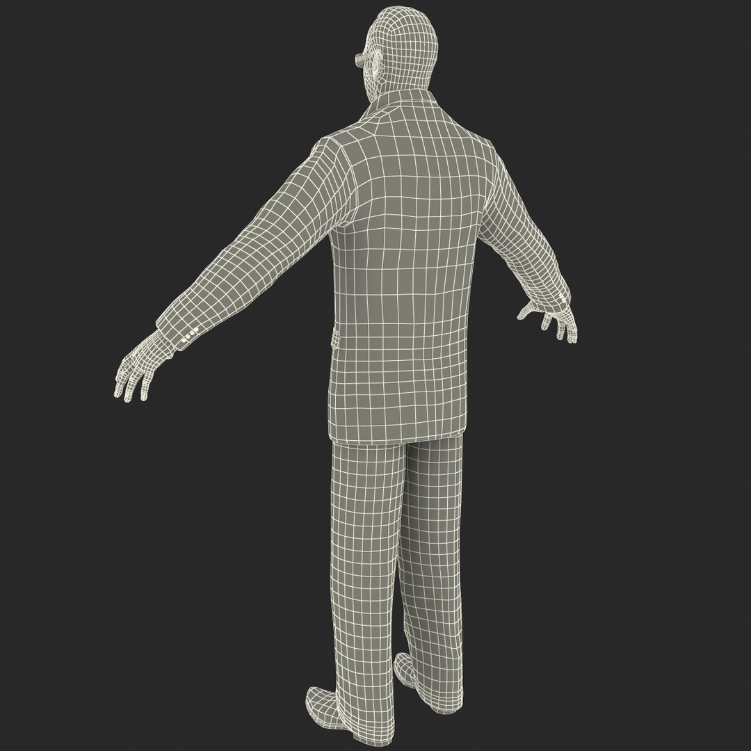 businessman 2 man 3d 3ds