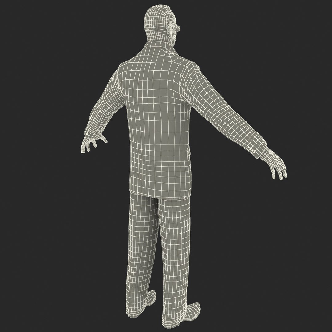 businessman 2 man 3d 3ds